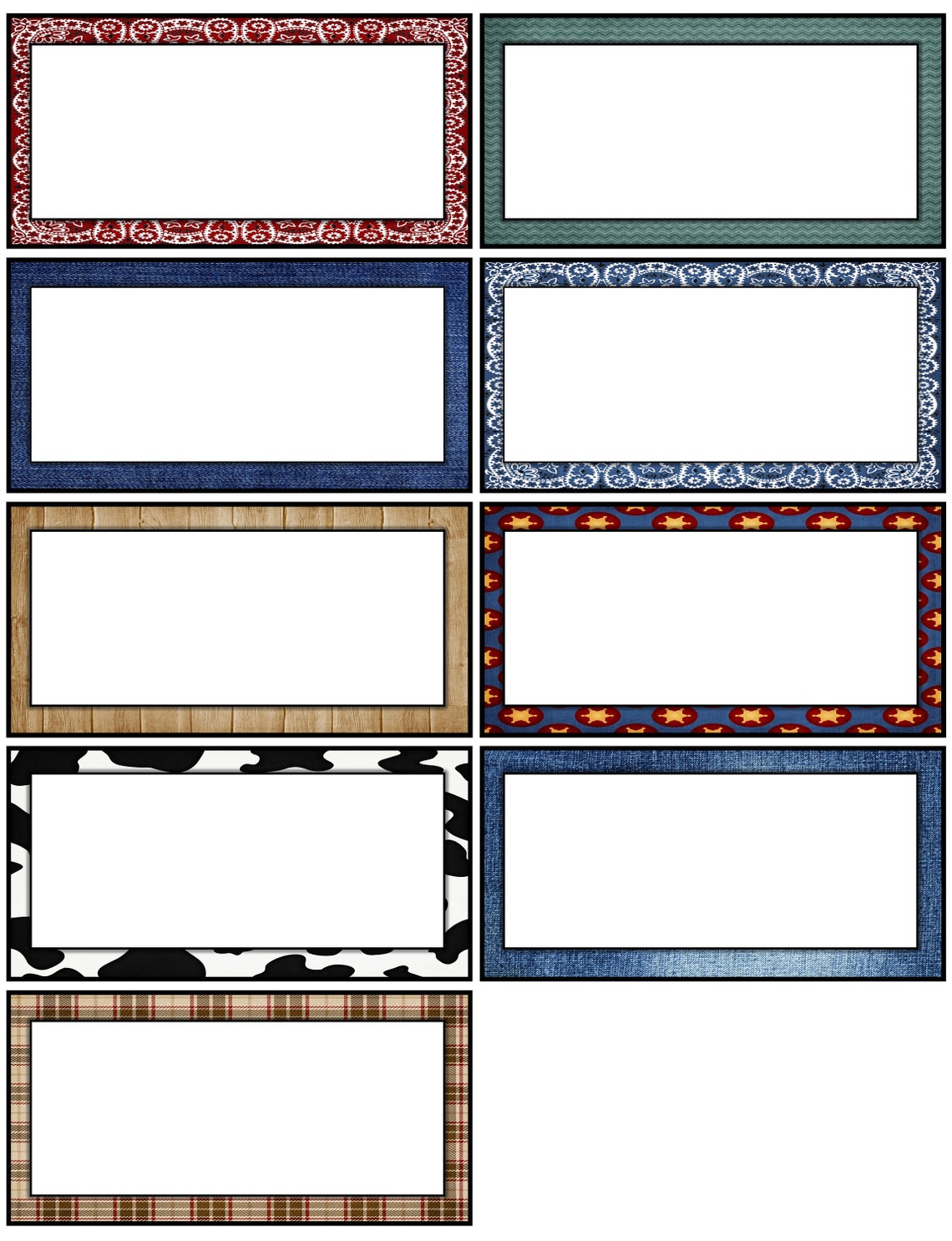 Western Theme Word Wall Classroom Set | Banner and Editable Cards ...