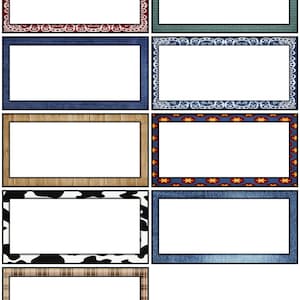 Western Theme Word Wall Classroom Set | Banner and Editable Cards ...