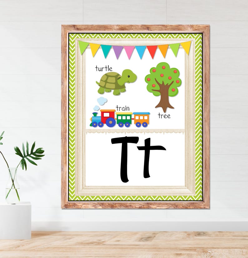 Chevron Alphabet Posters - Alphabet Images and Words - Instant Digital ...
