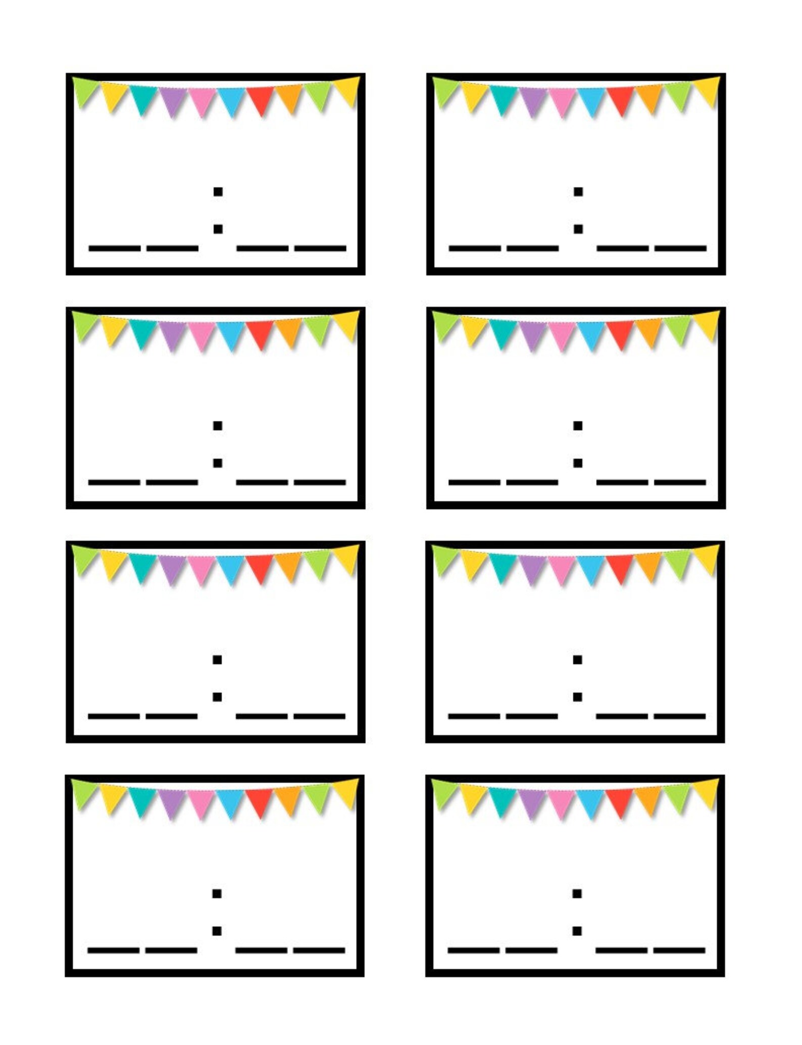 Rainbow Chevron Schedule Cards and Times Editable Classroom | Etsy