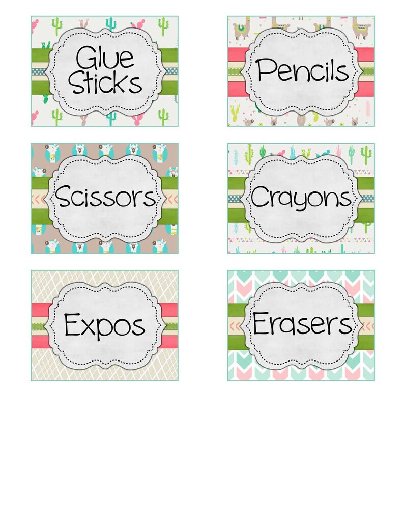 Pink Llama Editable Binder Covers Spines and Tags Printable Classroom ...