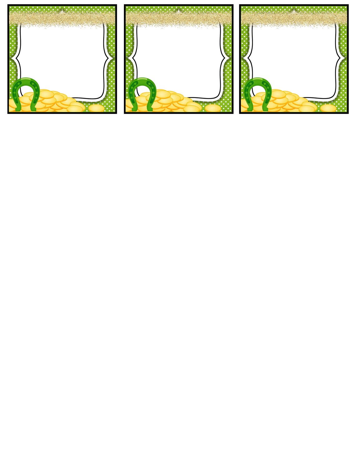 Printable March Calendar Tag Set - Calendar Number Tags - St. Patricks ...