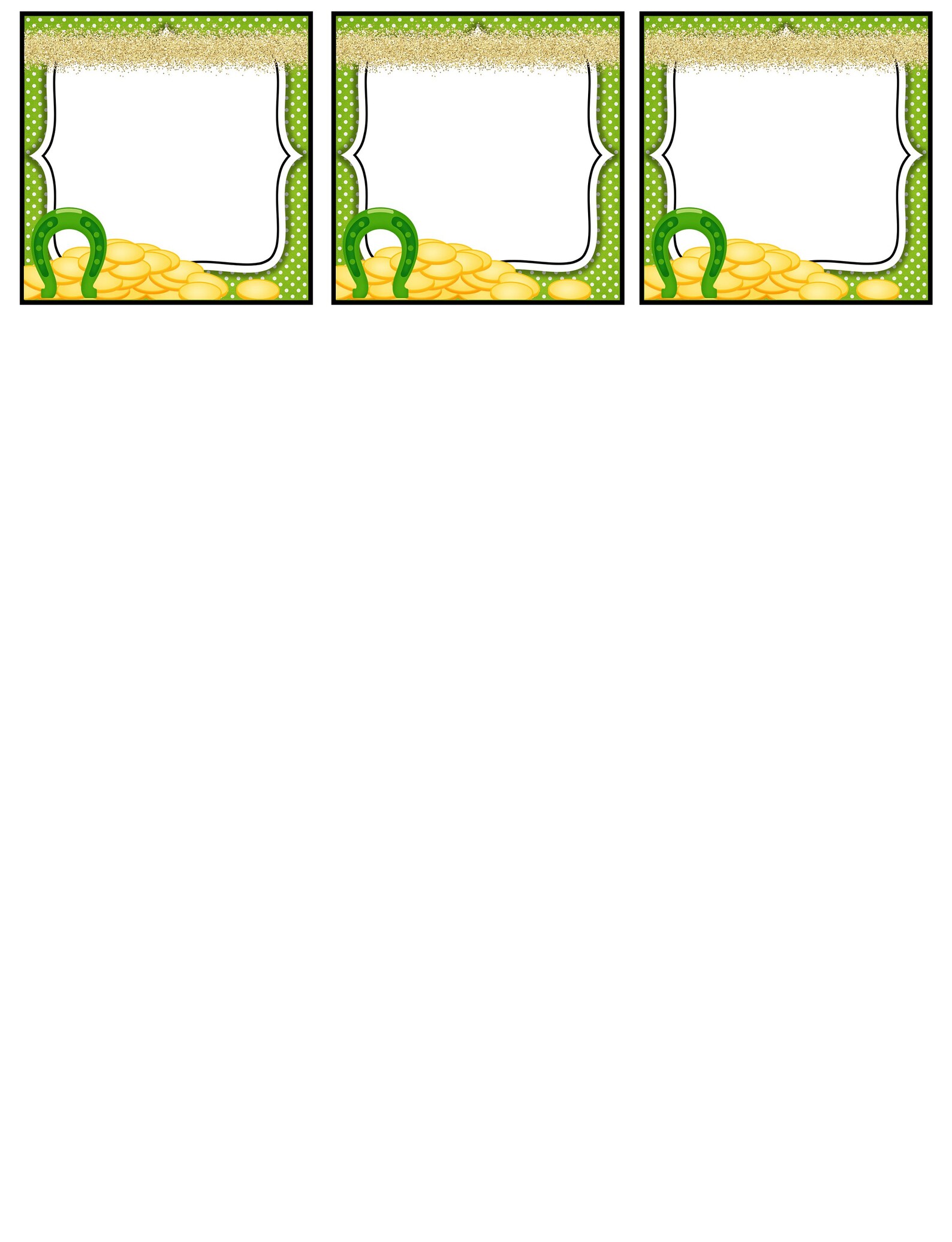 Printable March Calendar Tag Set - Calendar Number Tags - St. Patricks ...