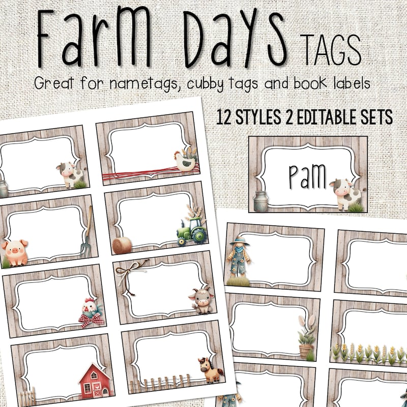 Country Name Tag - Etsy