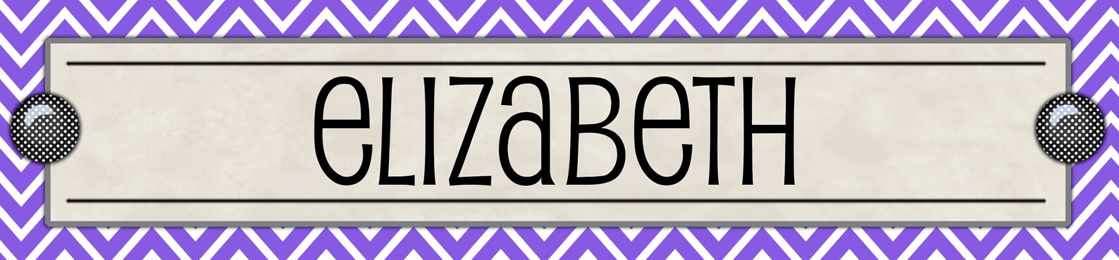 Printable Chevron Brights Desktop Nameplates Wall Labels - Etsy