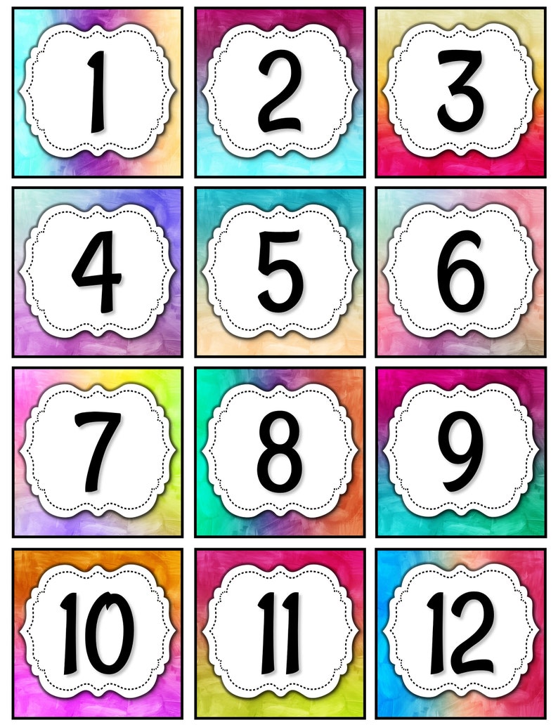 Watercolor Mega Calendar Set | Classroom Calendar | Pocket Calendar ...