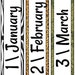 Animal Print Mini Calendar Set | Classroom Calendar | Pocket Calendar ...