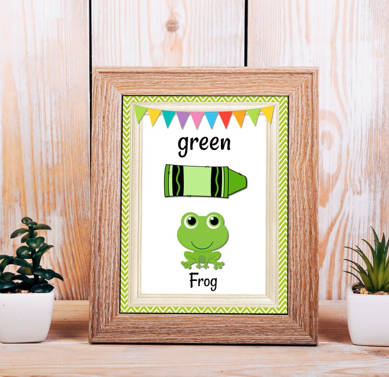 Chevron Color Posters Classroom Posters Rainbow Classroom Decor - Etsy