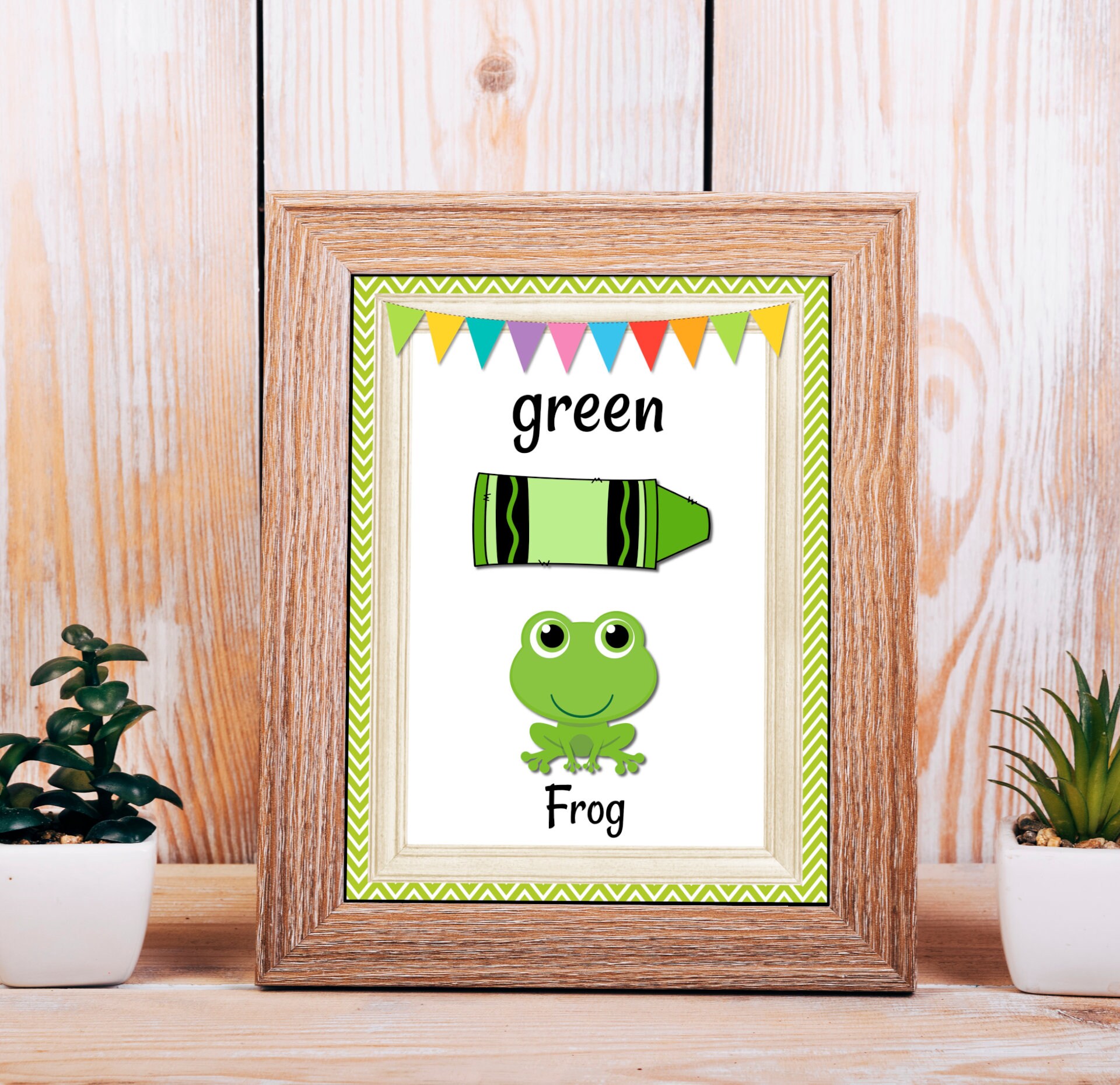 Chevron Color Posters Classroom Posters Rainbow Classroom Decor - Etsy