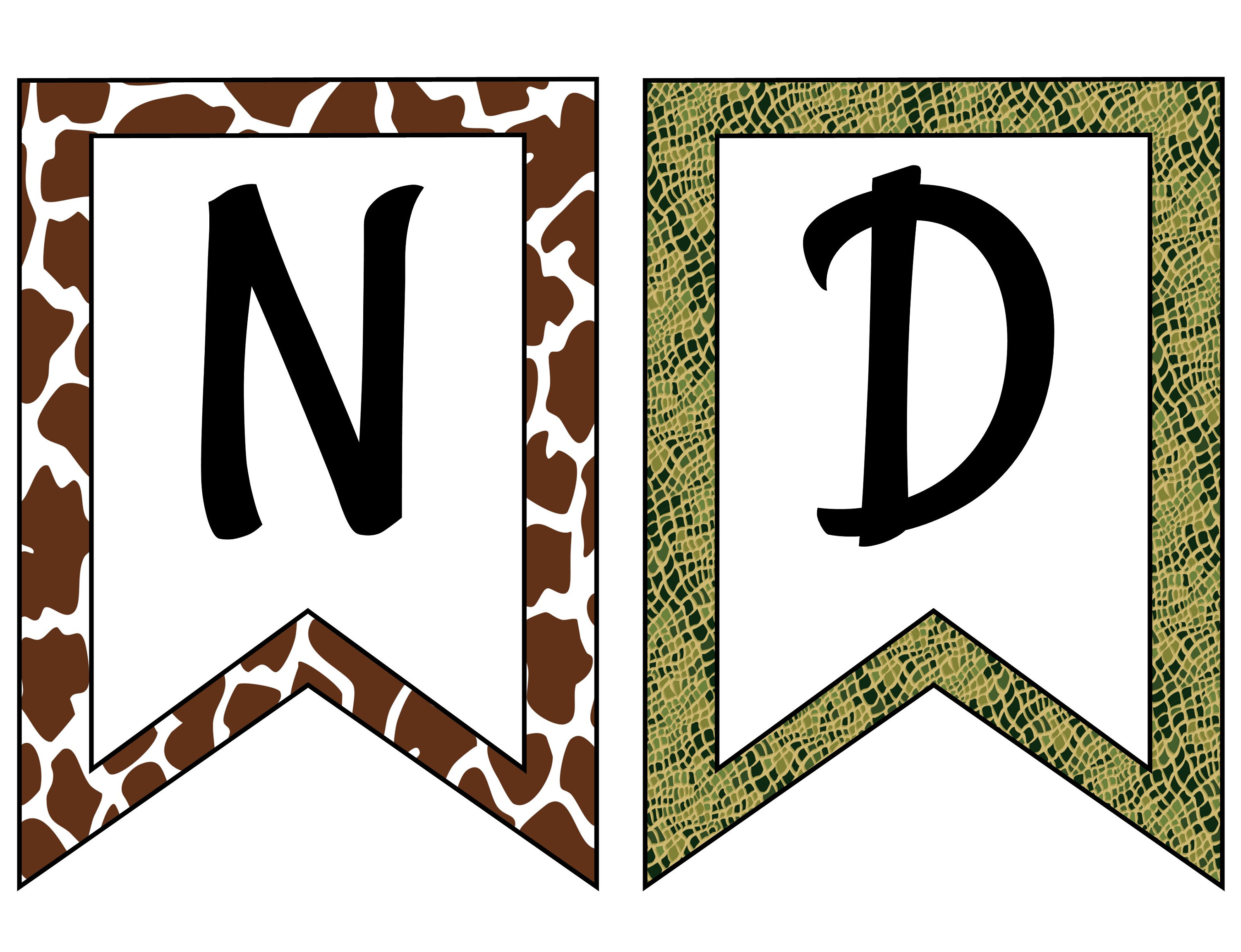 Printable Animal Print Welcome Banner Editable Bulletin Board Banner K ...