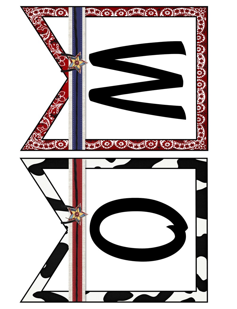 Western Theme Word Wall Classroom Set | Banner and Editable Cards ...