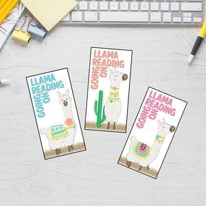 Printable Llama Bookmarks - Llama Birthday - Classroom Bookmarks ...