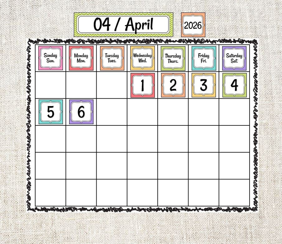 Scribble Black and White Calendar Poster | 18x24 Calendar Poster ...