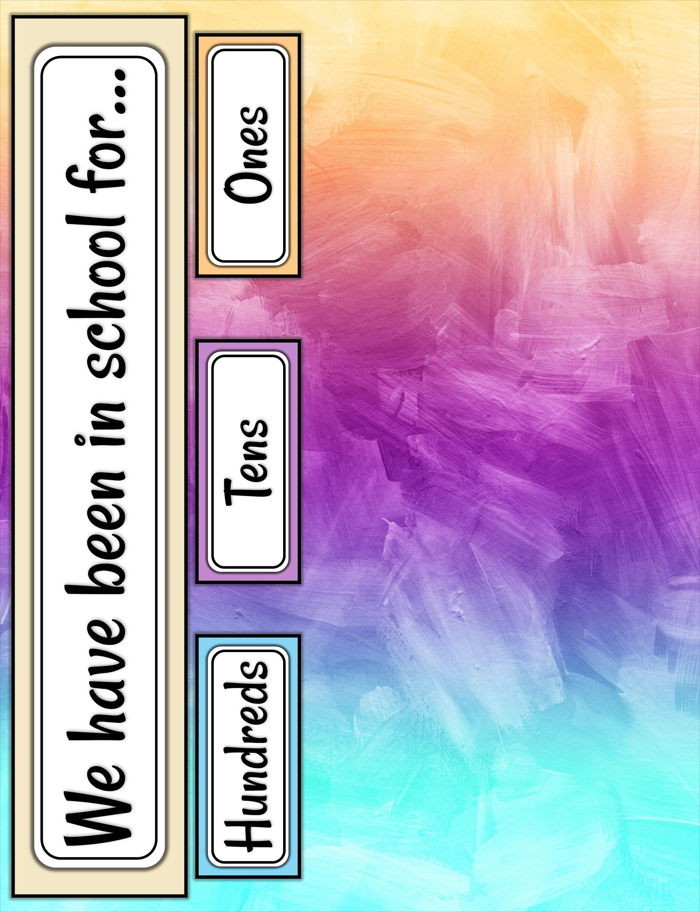 Watercolor Mega Calendar Set Classroom Calendar Pocket Calendar ...