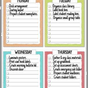 Chevron to Do Lists | Printable to Do Lists | Colorful to Do Lists ...