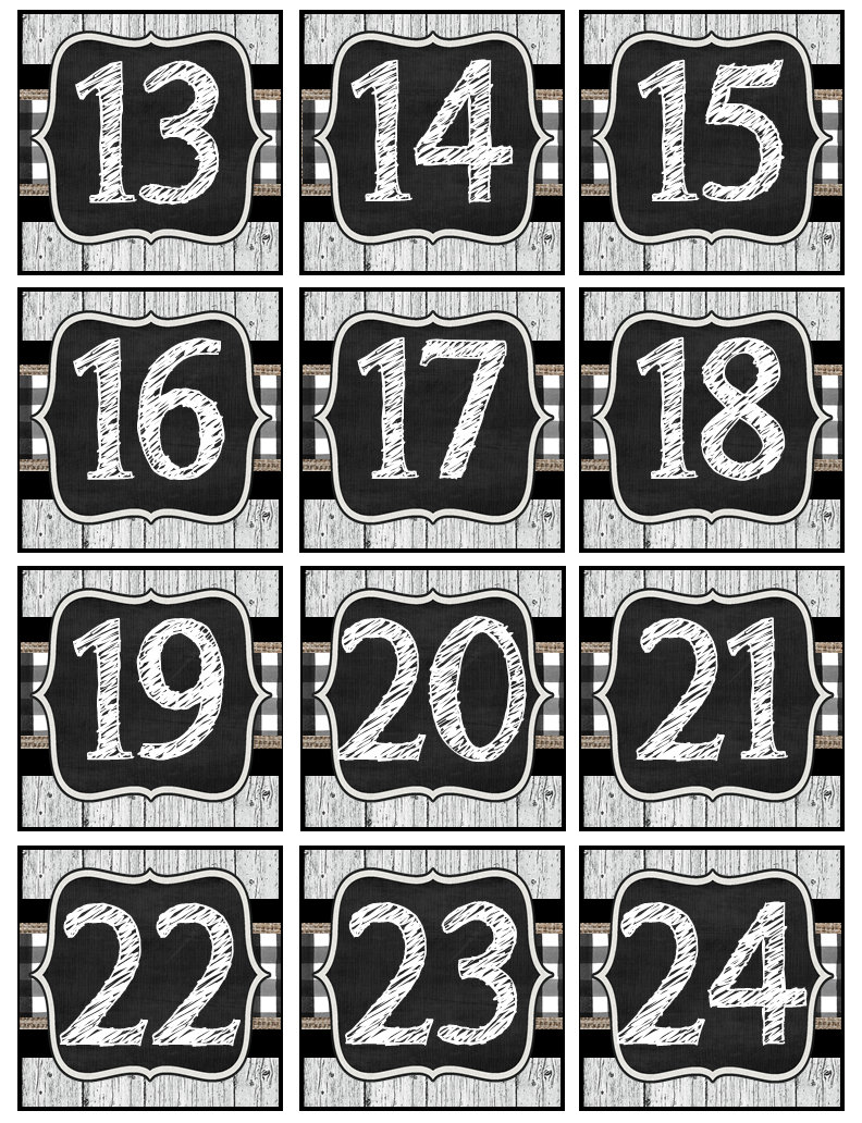 Calendar Numbers Classroom Numbers Editable Numbers Back to School ...