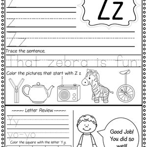Printable ABC Worksheets | Alphabet Morning Work | No Prep Worksheets ...