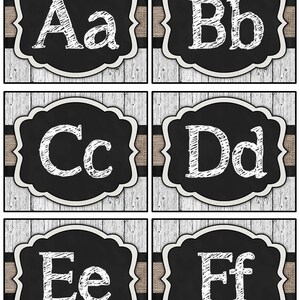 Rustic Farmhouse Classroom Word Wall | Editable Cards & Banner (digital ...