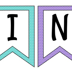 Printable Chevron Reading Banner - Classroom Library - Reading Teacher ...