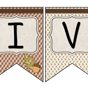 Printable Thanksgiving Banner - Holiday Banner - Fall Banner ...