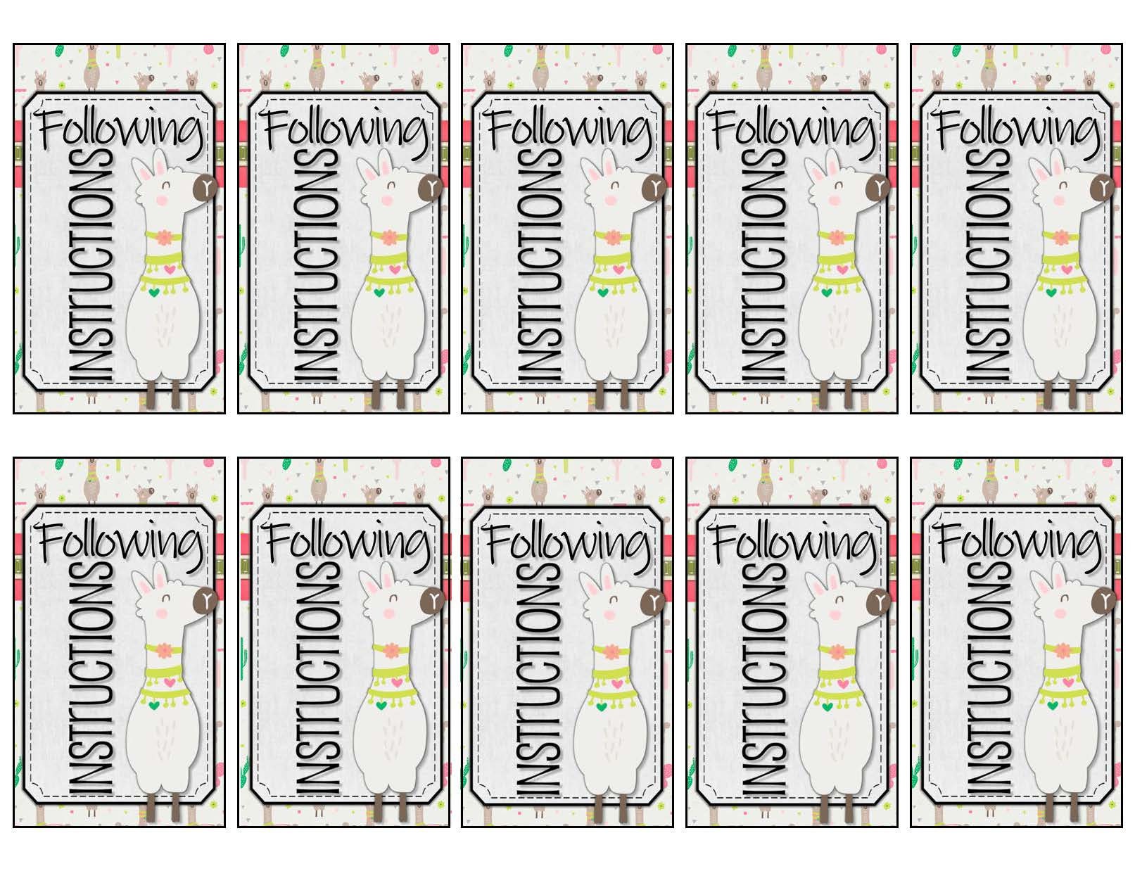 Printable Llama Behavior Incentive Tags Student Incentive Rewards ...