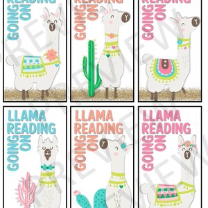 Printable Llama Bookmarks - Llama Birthday - Classroom Bookmarks ...