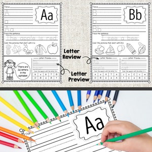 Printable ABC Worksheets | Alphabet Morning Work | No Prep Worksheets ...