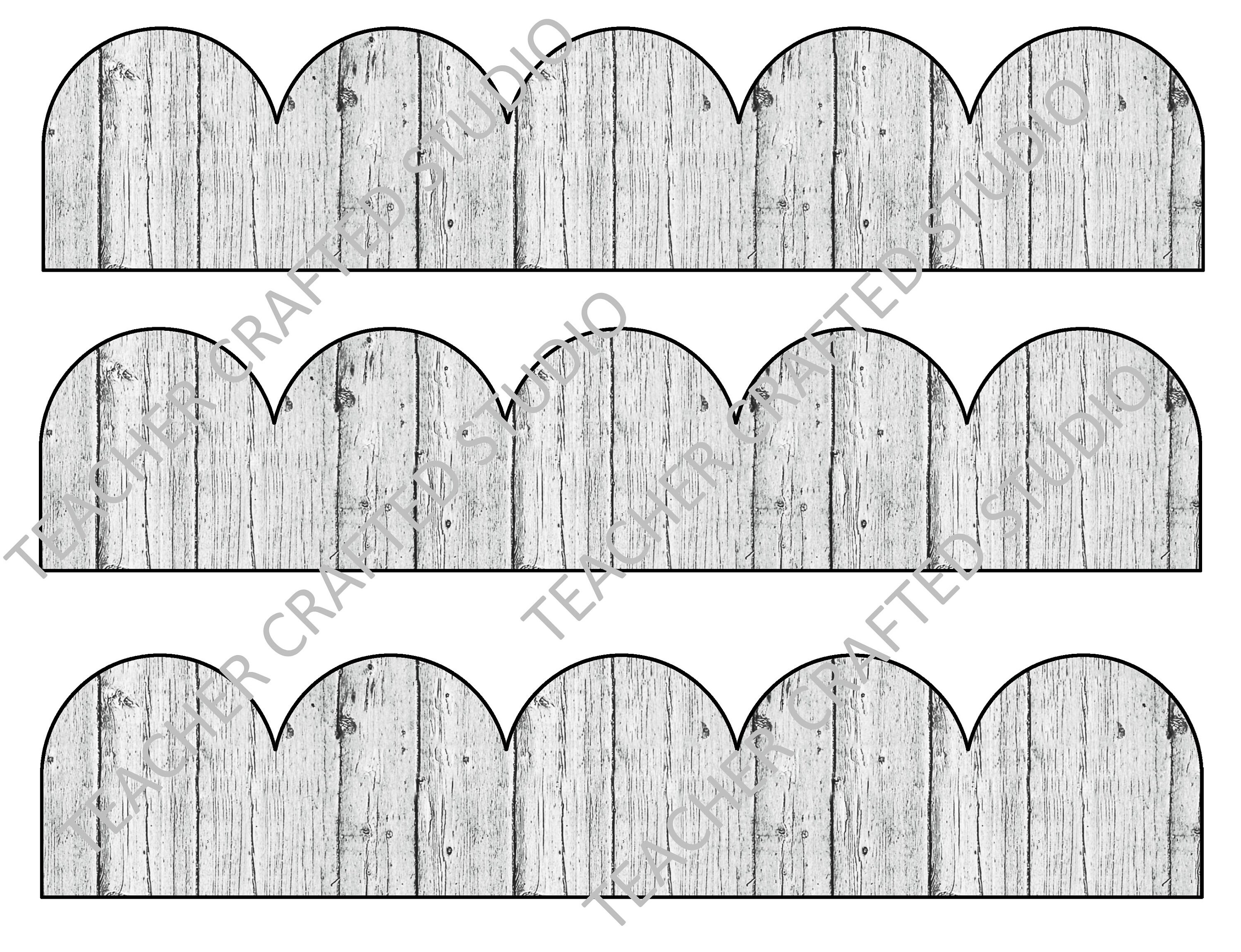 Rustic Farmhouse Bulletin Board Borders | Farmhouse Classroom Borders ...