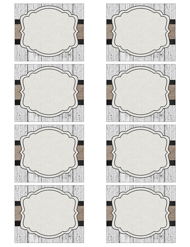 Printable Rustic Farmhouse Tags - Classroom Tags - Cubby Tags ...