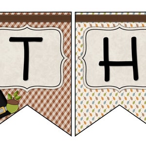 Printable Give Thanks Banner - Holiday Banner - Fall Banner - Classroom ...
