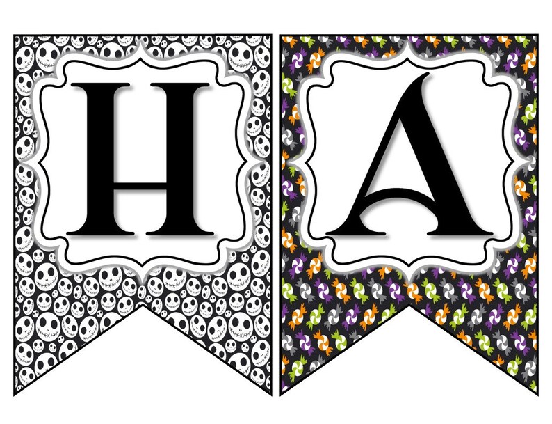 Printable Happy Halloween Banner Halloween Decor Classroom Banner ...