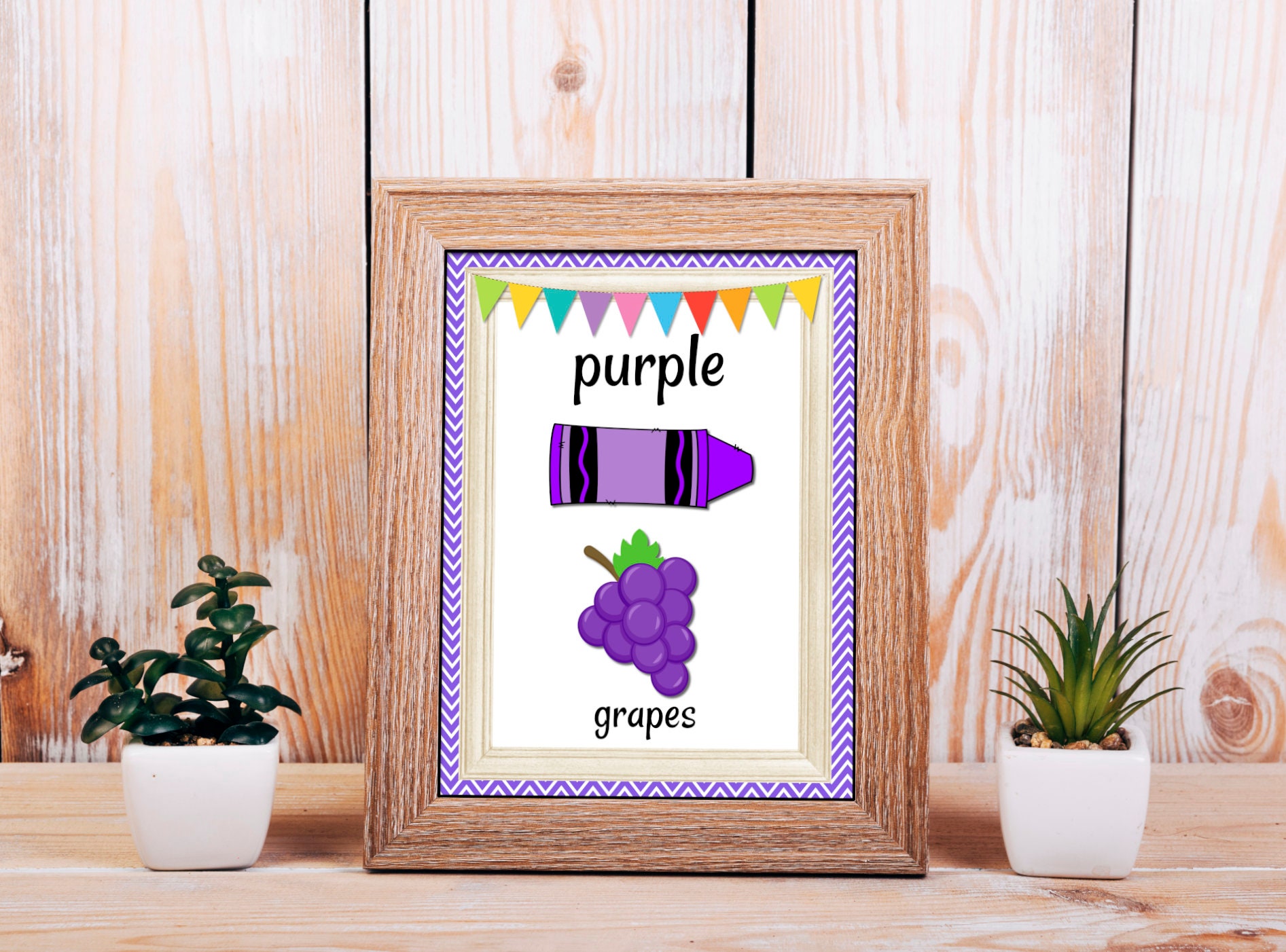 Chevron Color Posters Classroom Posters Rainbow Classroom Decor - Etsy