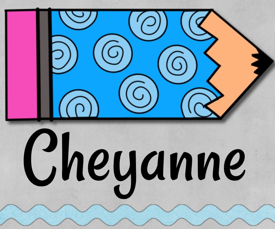 Pencil Tags - Classroom Nametags - Book Bins - Coat Hook Tags - Teacher ...