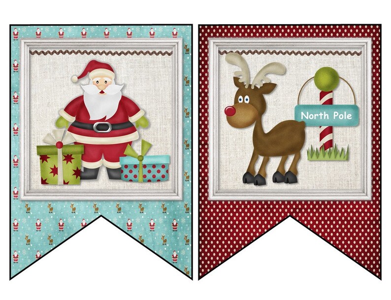 Printable Merry Christmas Banner Christmas Party Banner - Etsy