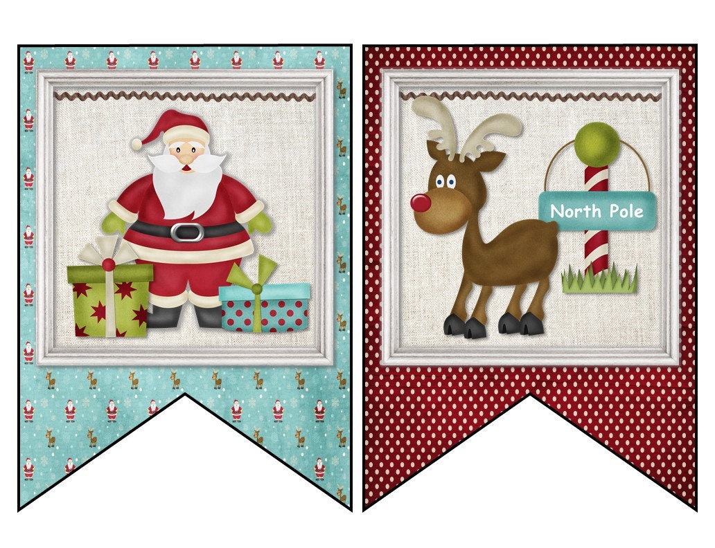 Printable Merry Christmas Banner Christmas Party Banner - Etsy