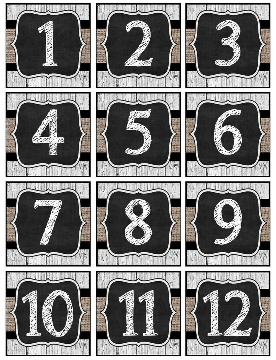 Calendar Numbers Classroom Numbers Editable Numbers Back to School ...