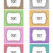 Printable Chevron Brights Tags - Editable Organizational Tags ...