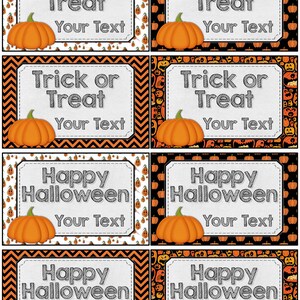 Printable Halloween Pumpkin Treat Tags - Halloween Gift Tags ...
