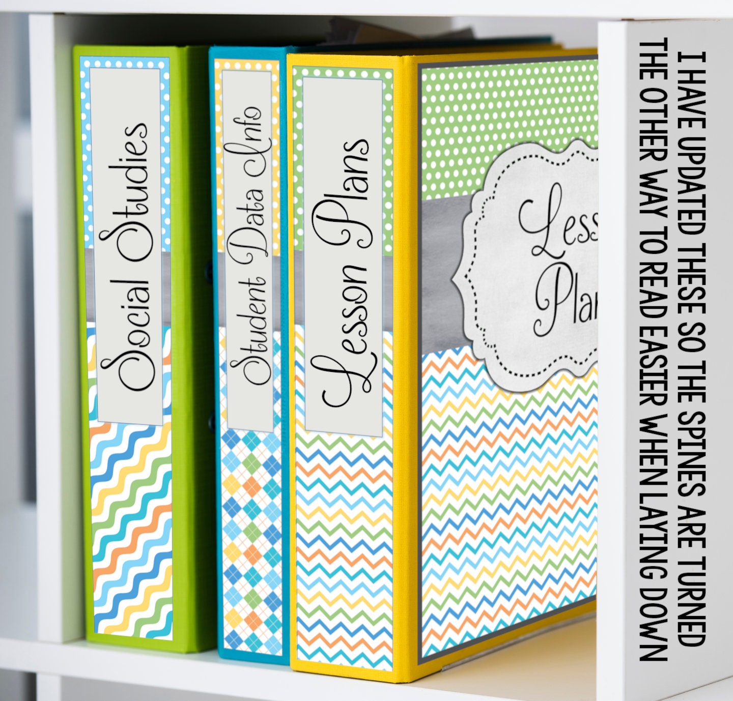 Cool Citrus Binder Covers, Spines and Tags Editable Binder Covers ...