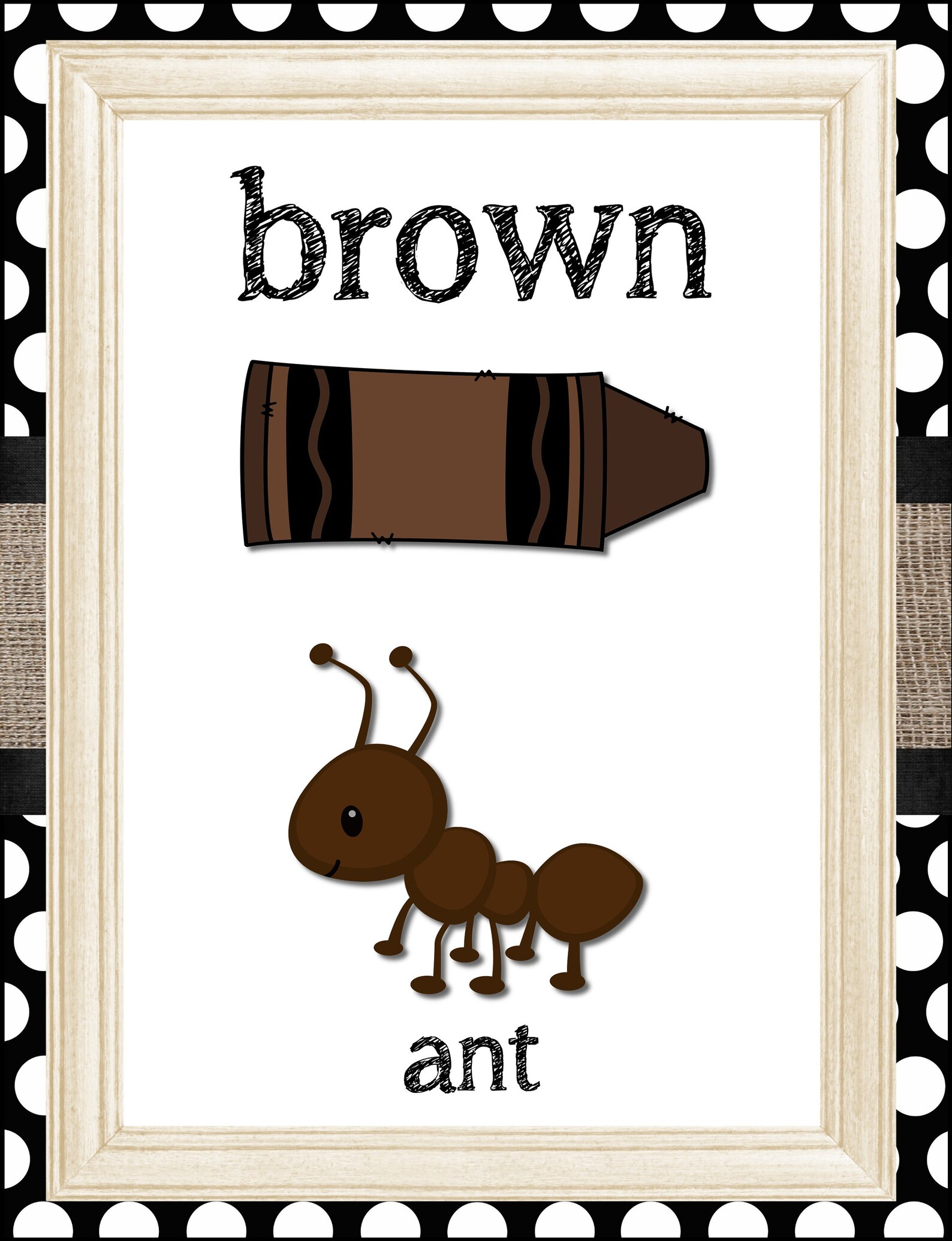 Rustic Burlap Farmhouse Color Posters | Classroom Posters | Farmhouse ...