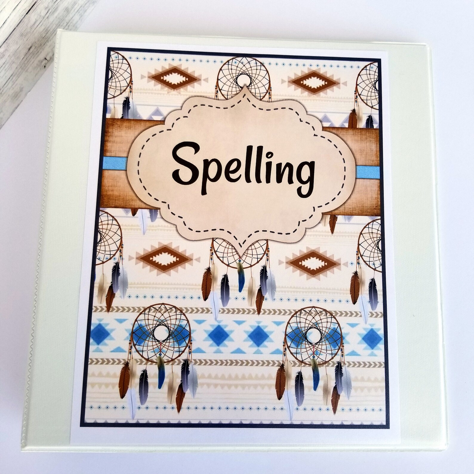 Desert Tribal Binder Covers, Spines and Tags - Editable Binder Covers ...