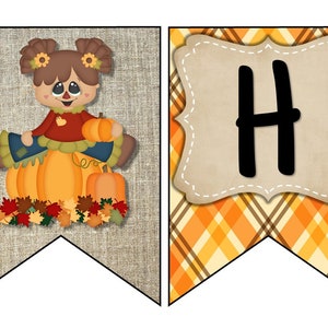 Printable Hello Fall Banner - Fall Decor - Bulletin Board Banner ...