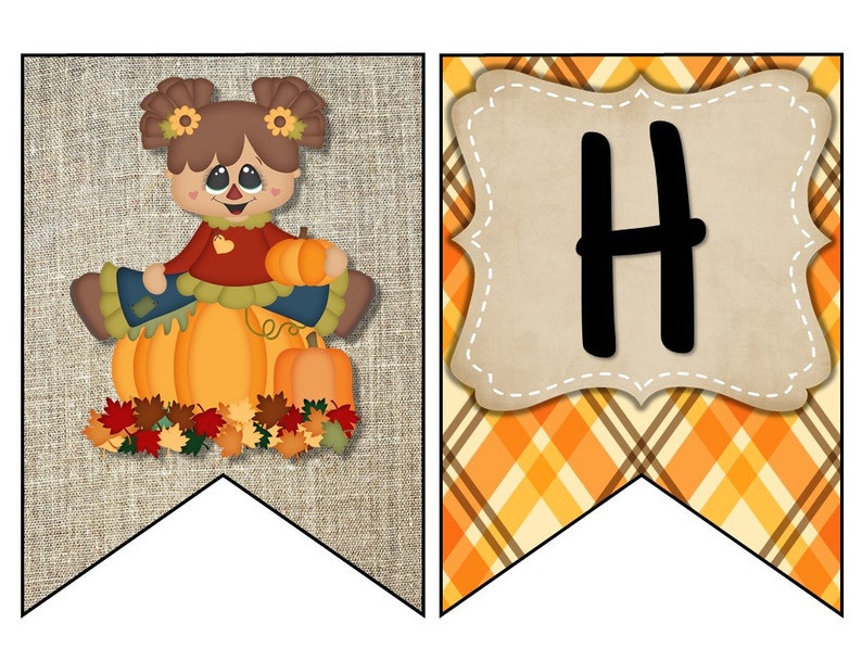Printable Hello Fall Banner - Fall Decor - Bulletin Board Banner ...