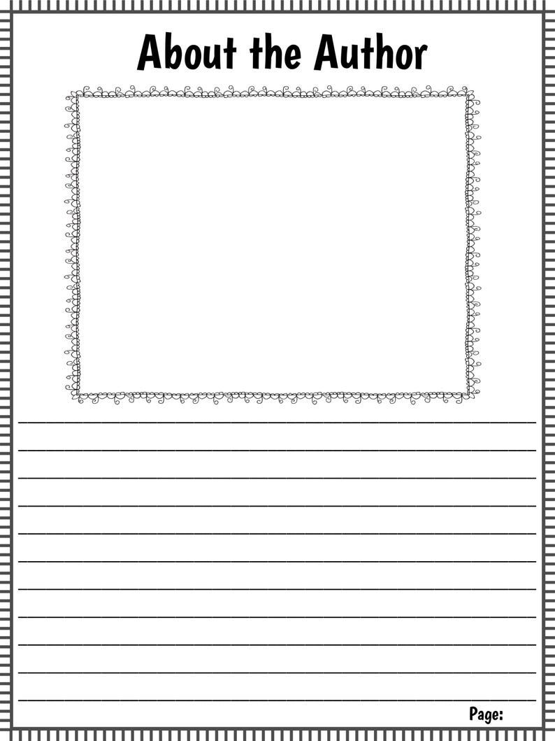 Writer’s Workshop Regular Lines Storybook Templates | Upper Elementary ...