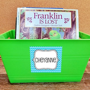 Printable Chevron Brights Tags - Editable Organizational Tags ...