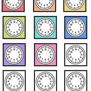 Rainbow Chevron Schedule Cards and Times - Editable Classroom Schedule ...