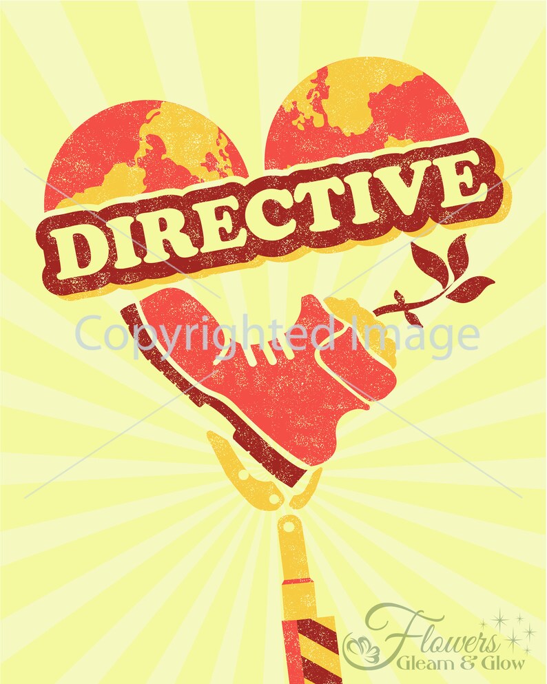 Directive, Wall-e Inspired, 8x10 Digital Download - Etsy