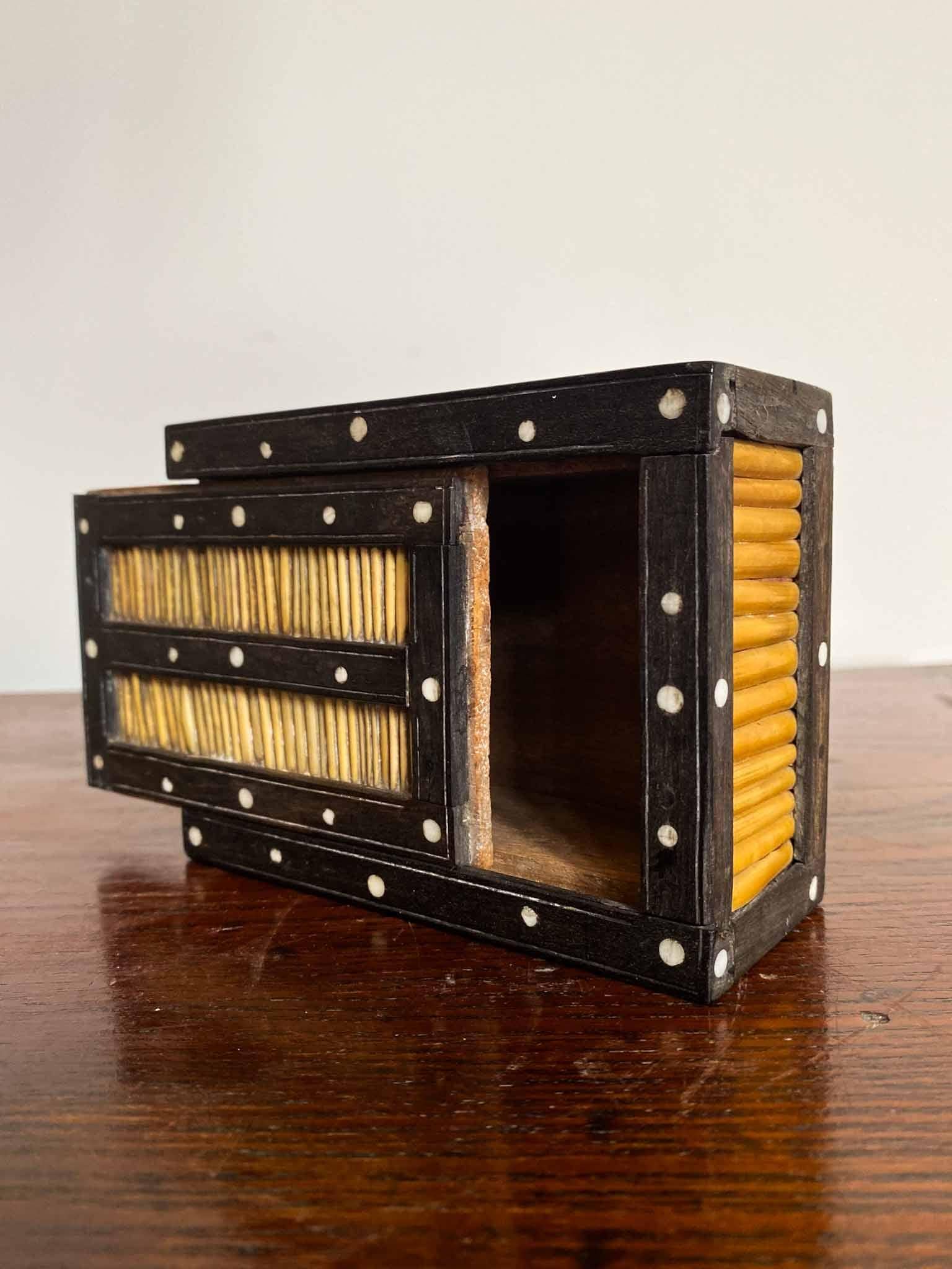 Ebony and Porcupine Quill Box 1930s - Etsy