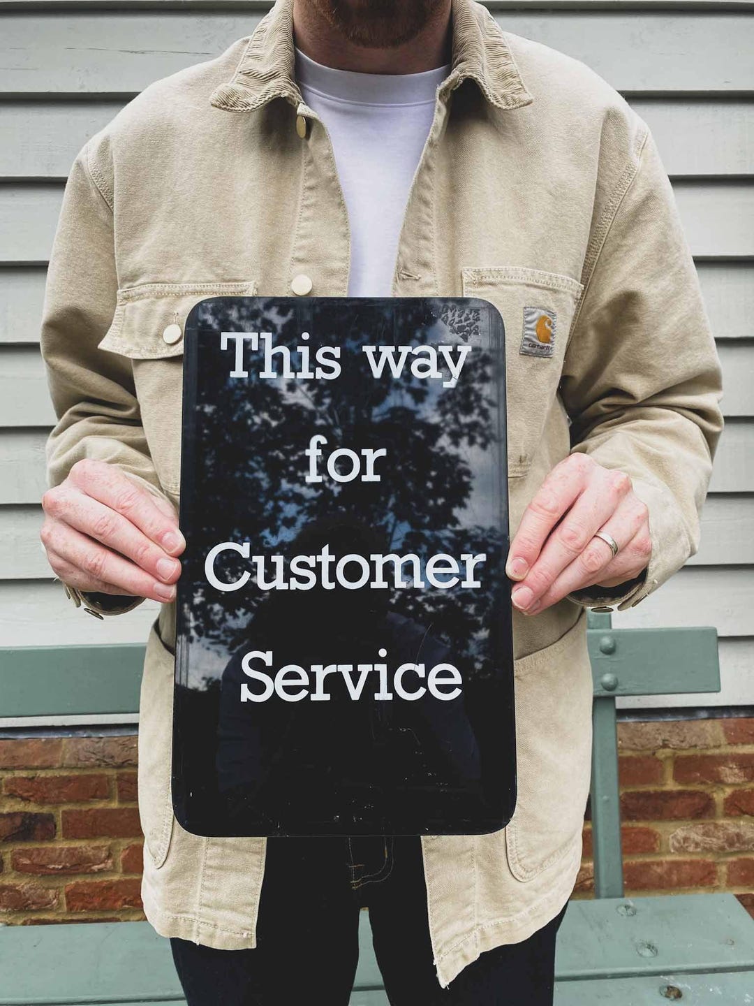 Customer Service This Way Sign - Etsy