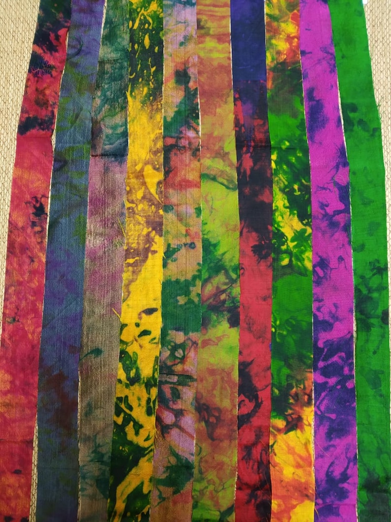 Recycled Sari Silk Ribbon Abstract Sari Silk Ribbons - Etsy